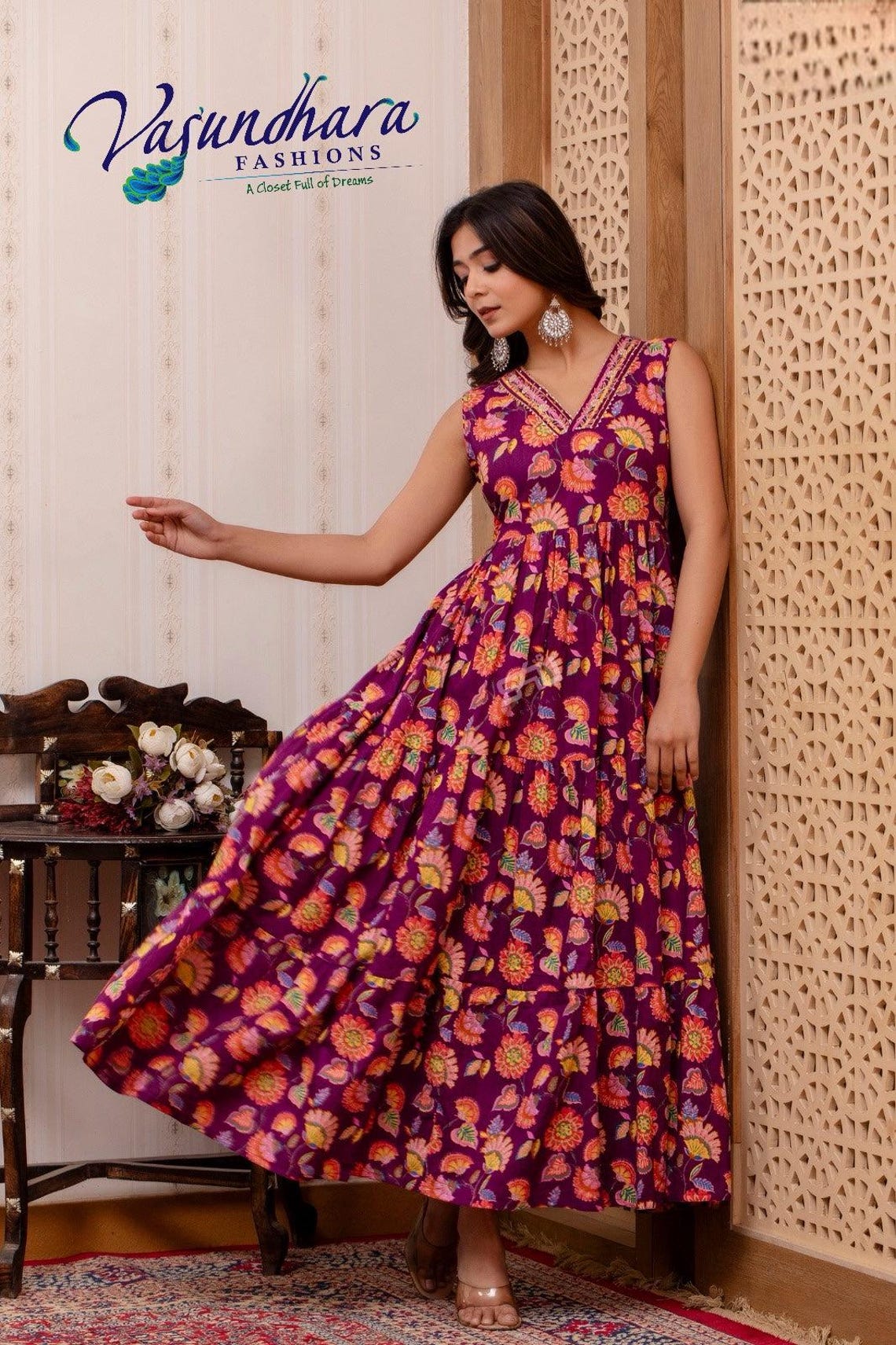 Cotton Long Frock - Etsy