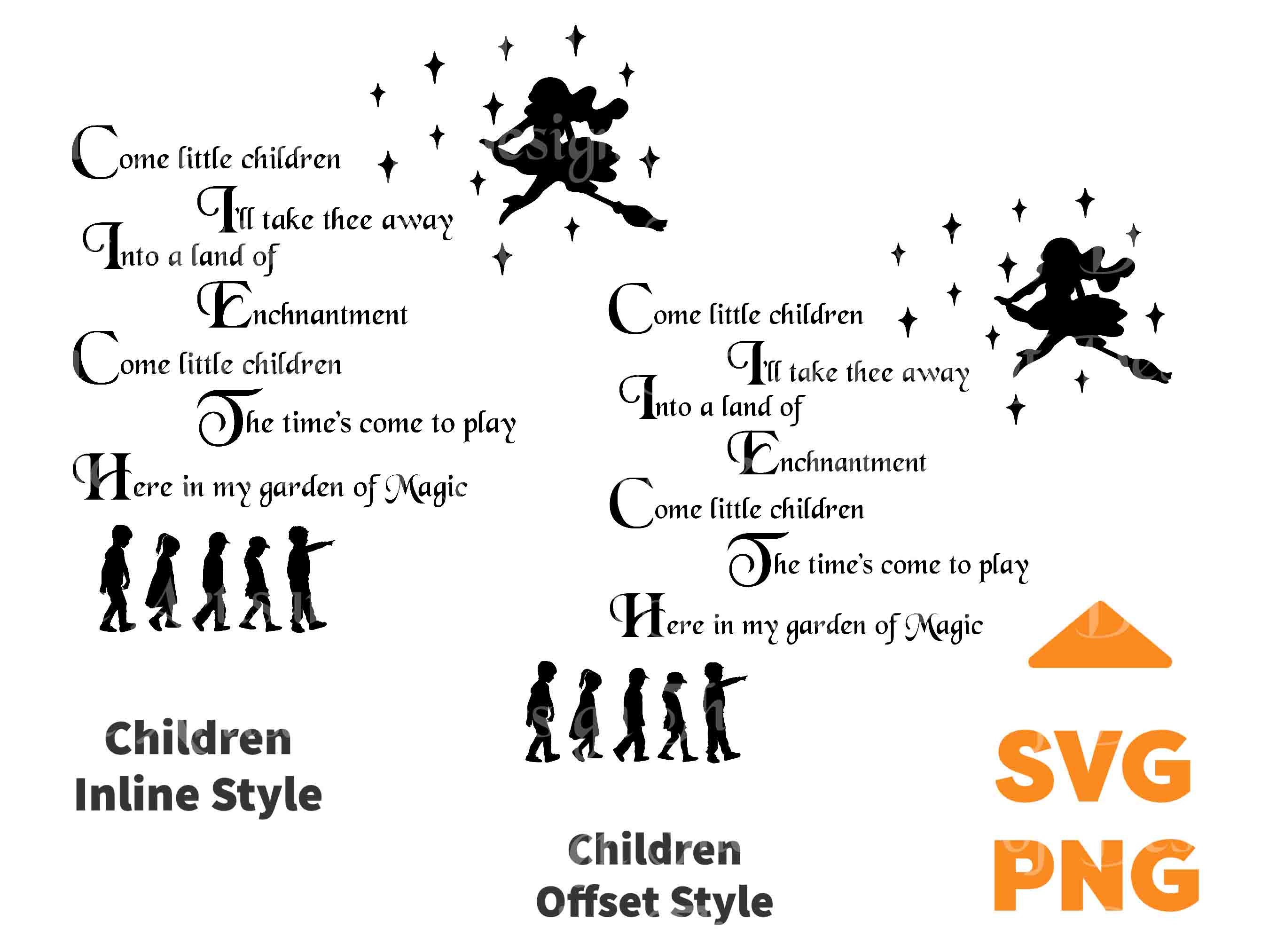 Come Little Children Hocus Pocus Bundle SVG/PNG - Etsy