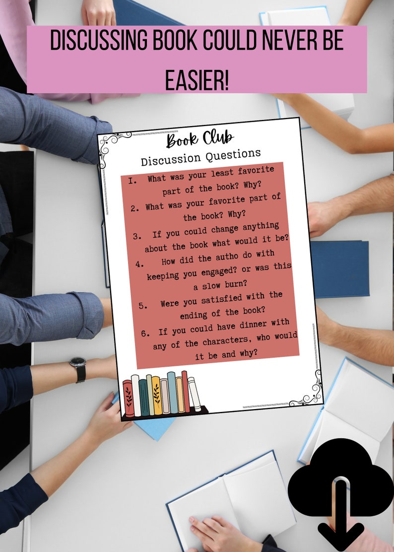 Book Club Discussion Questions - Easy to Use, Easy to Download, PDF ...