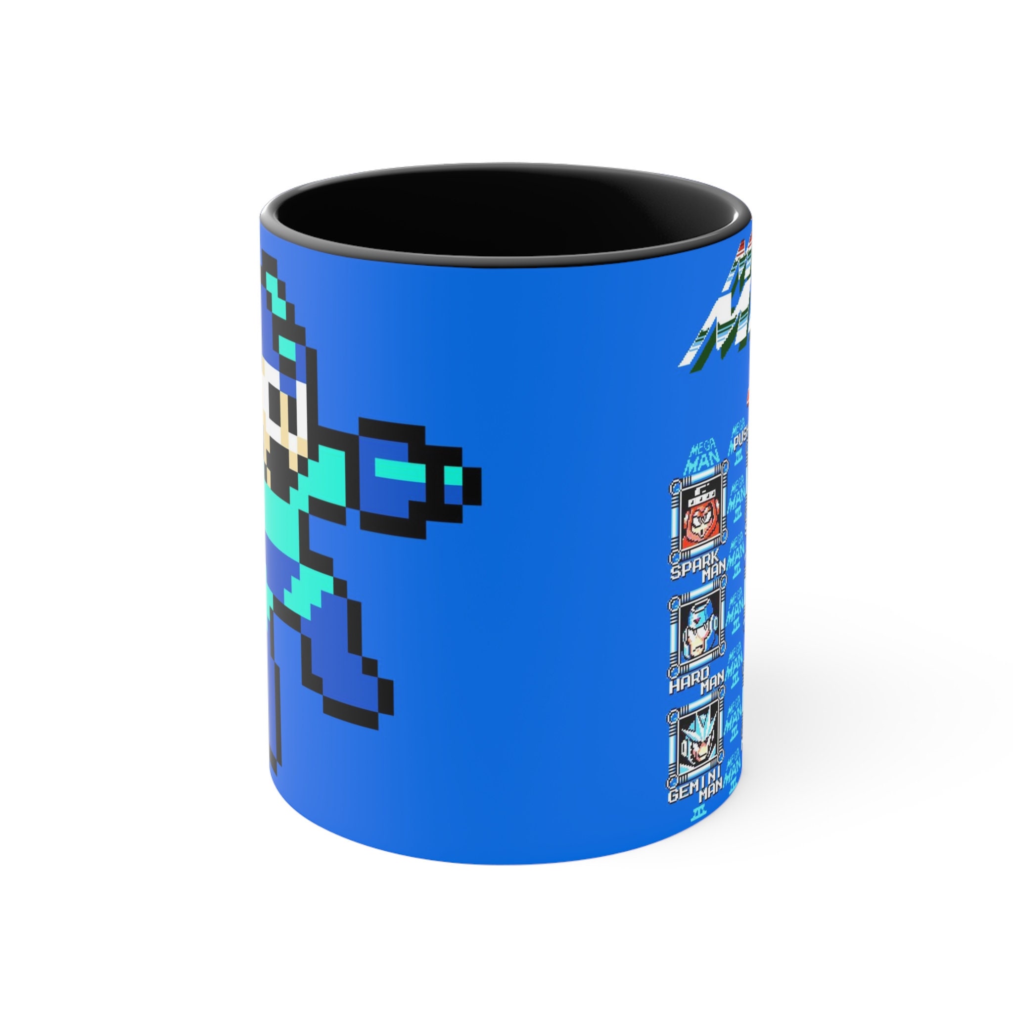 Megaman 3 Boss Screen NES 8 Bit Game Box Cover Famicom Accent Coffee ...