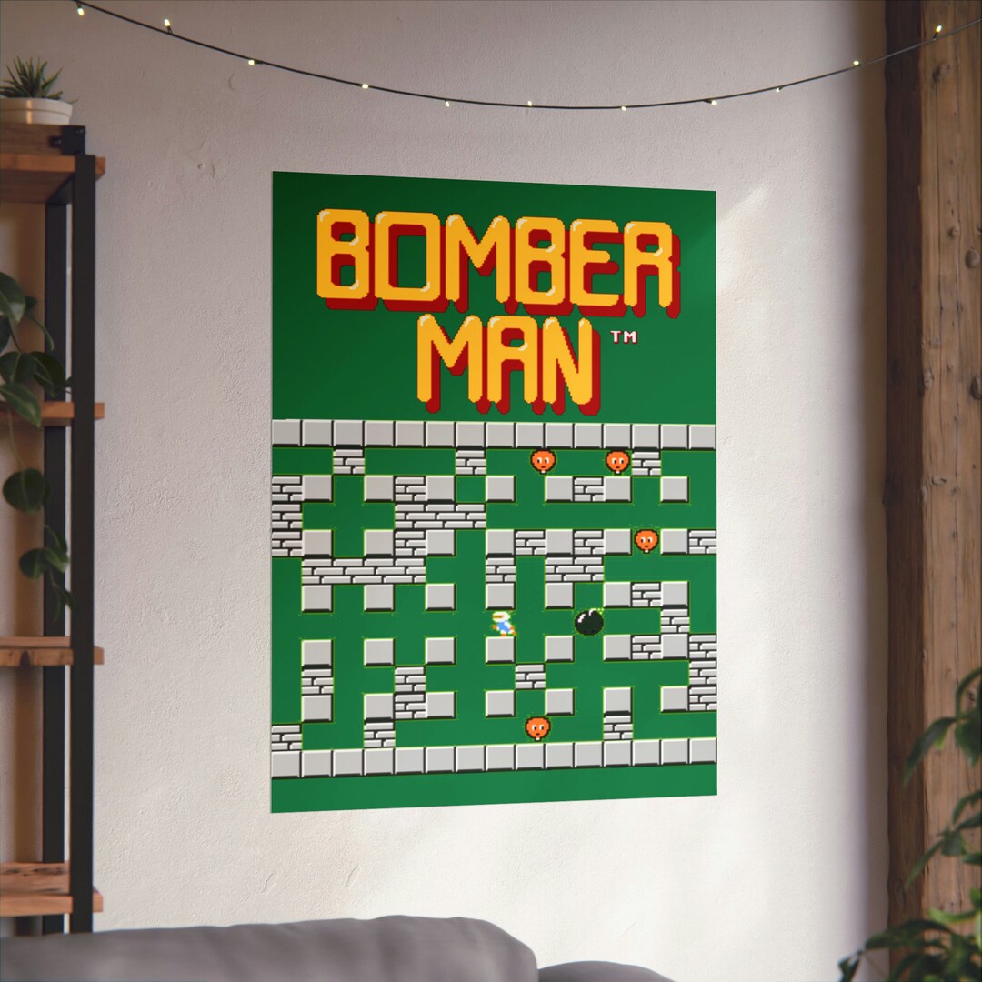 Bomberman NES 8 Bit Game Box Cover Famicom Matte Vertical Posters - Etsy