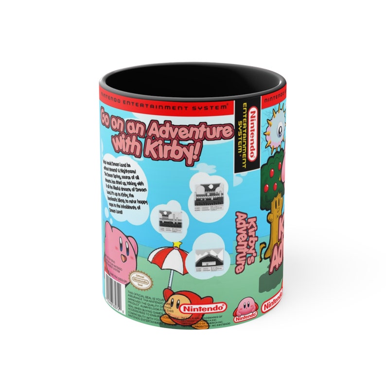 Kirbys Adventure NES 8 Bit Game Box Cover Famicom Accent - Etsy
