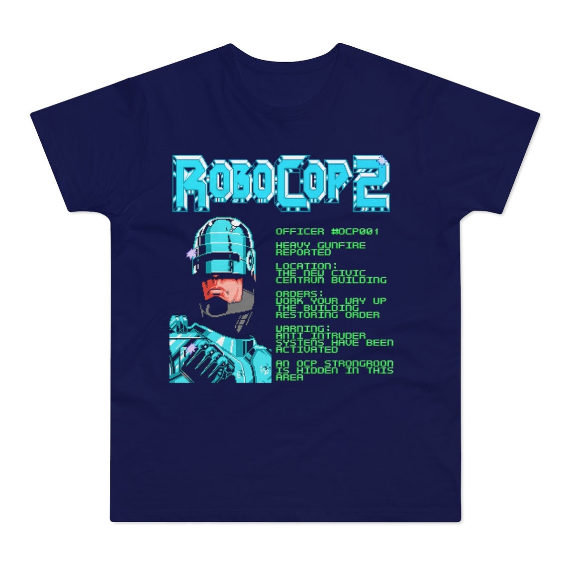 Robocop 2 Report Screen Poster Arcade NES Famicom Game 8 Bit Classic ...