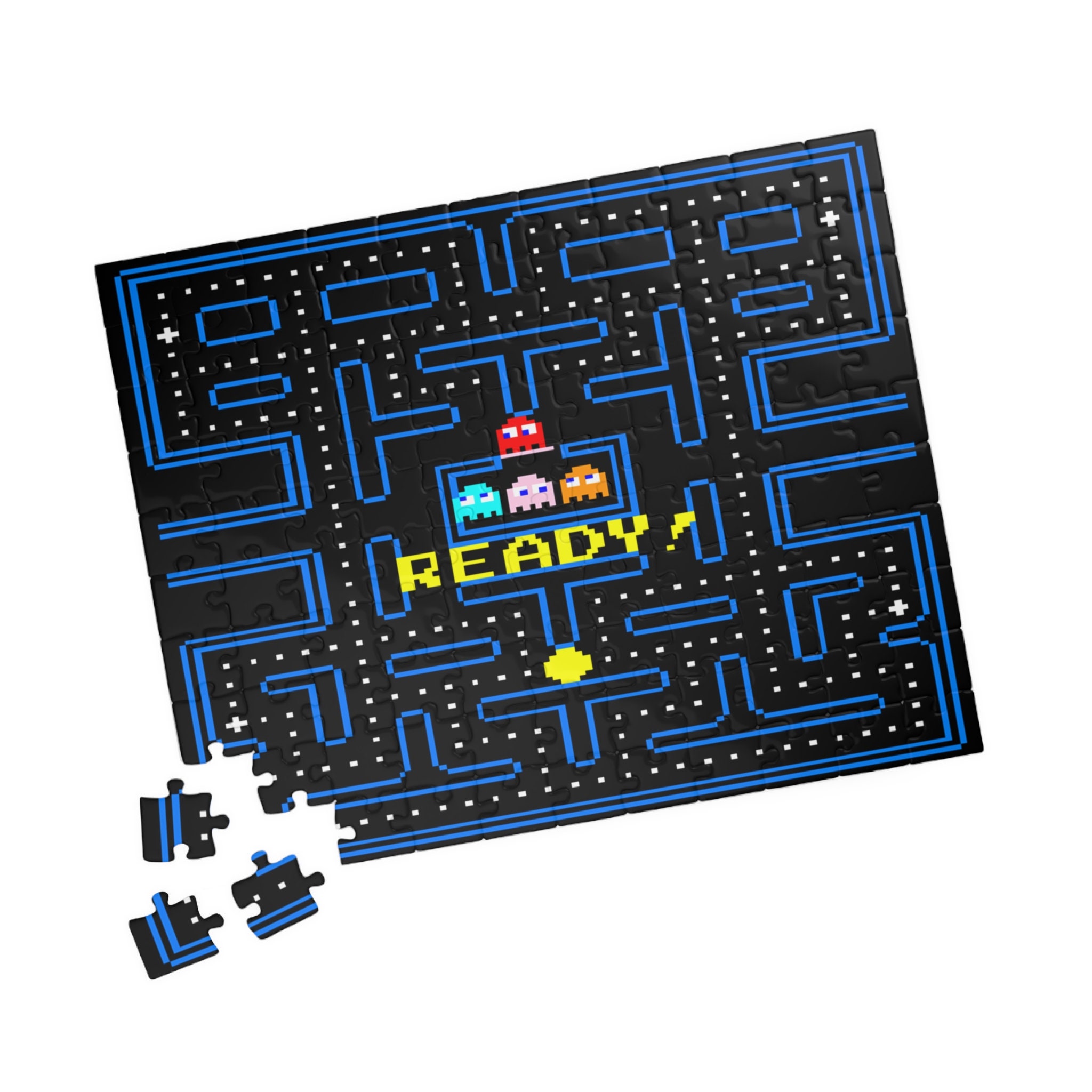 Pac-man 1 Stage 1 Start Screen Ghosts Puzzle (110, 252, 500, 1014-piece ...