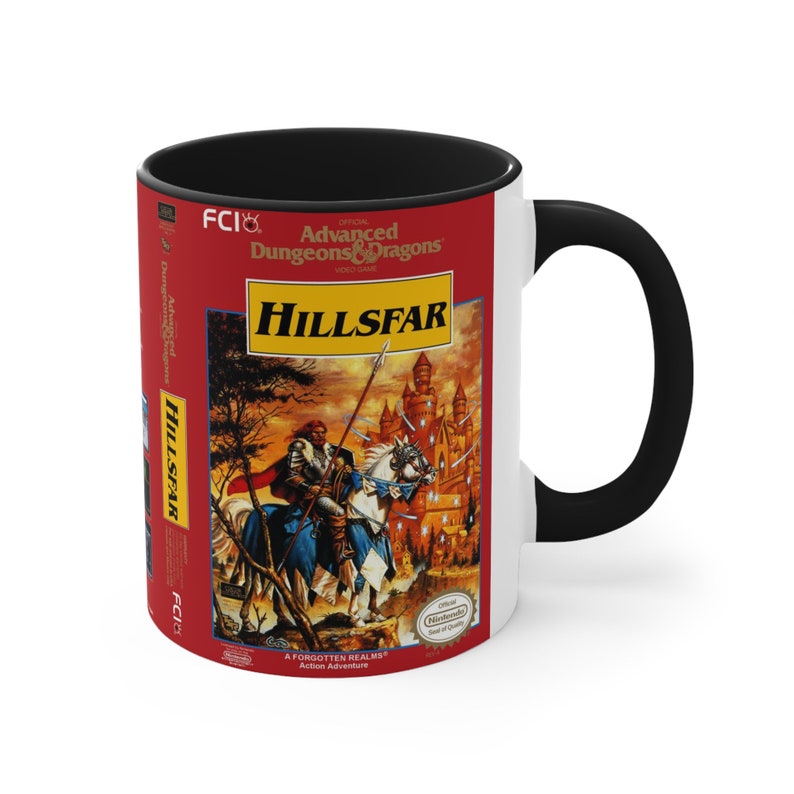 Adv Dungeons & Dragons Hillsfar NES 8 Bit Game Box Cover Famicom Accent ...