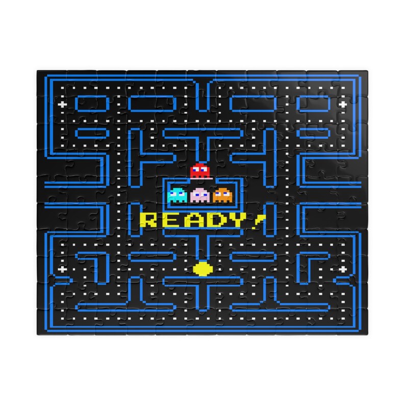 Pac-man 1 Stage 1 Start Screen Ghosts Puzzle (110, 252, 500, 1014-piece ...