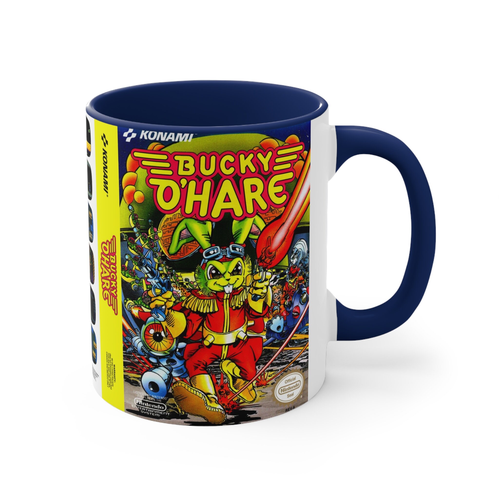 Bucky O'hare Game NES 8 Bit Game Box Cover Famicom Accent Coffee Mug ...