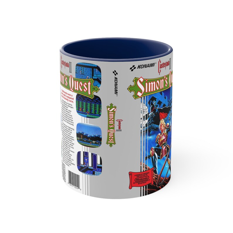 Castlevania 2 Simons Quest NES 8 Bit Game Box Cover Famicom Accent ...