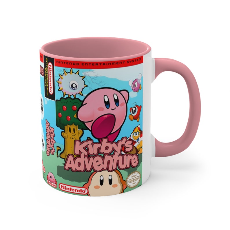 Kirbys Adventure NES 8 Bit Game Box Cover Famicom Accent - Etsy