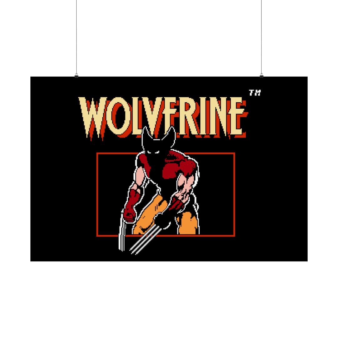 Wolverine Start Screen Poster NES 8 Bit Game Box Cover Famicom Matte ...