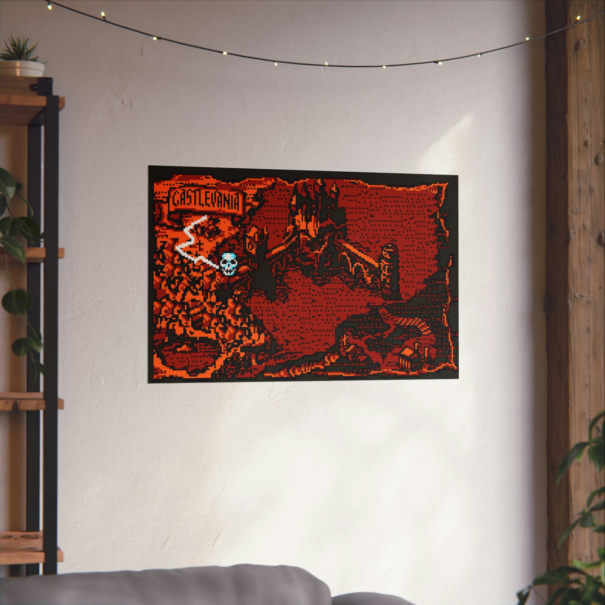 Castlevania 3 Dracula's Curse Map NES 8 Bit Game Box Cover Famicom ...