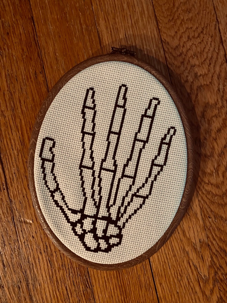 Skeleton Hand Cross Stitch Pattern - Etsy
