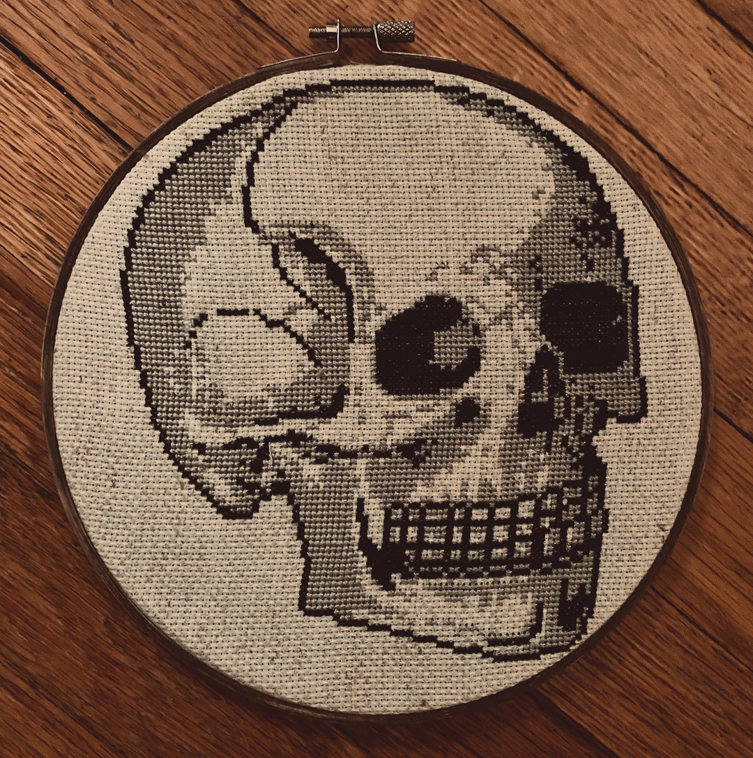 Anatomical Skull Cross Stitch Pattern PDF - Etsy