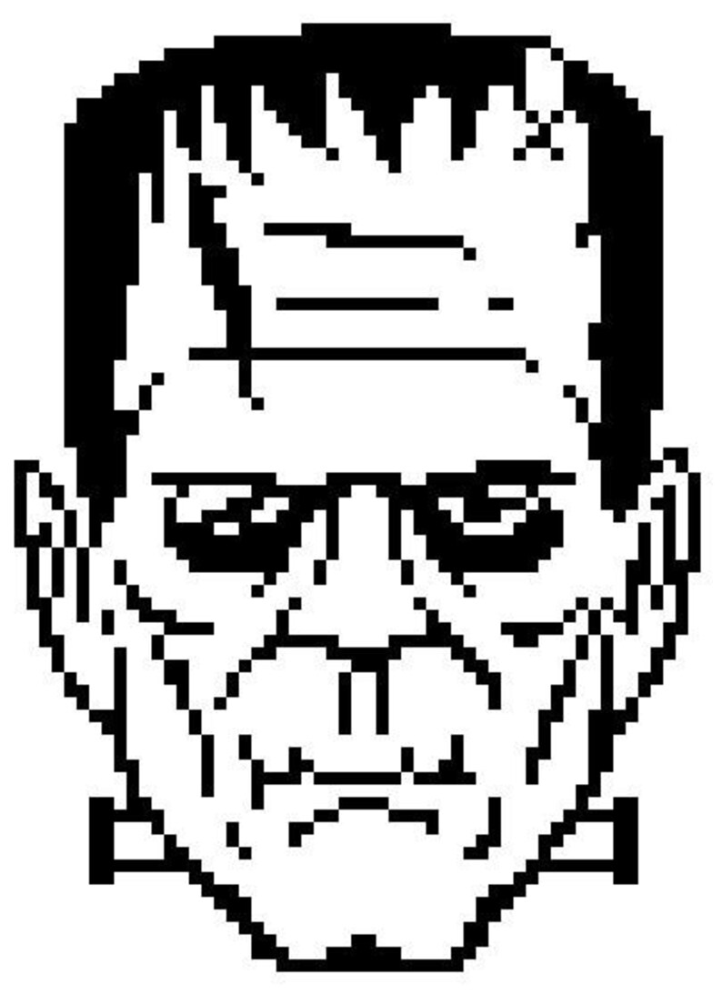 Frankenstein's Monster Cross Stitch Pattern - Etsy