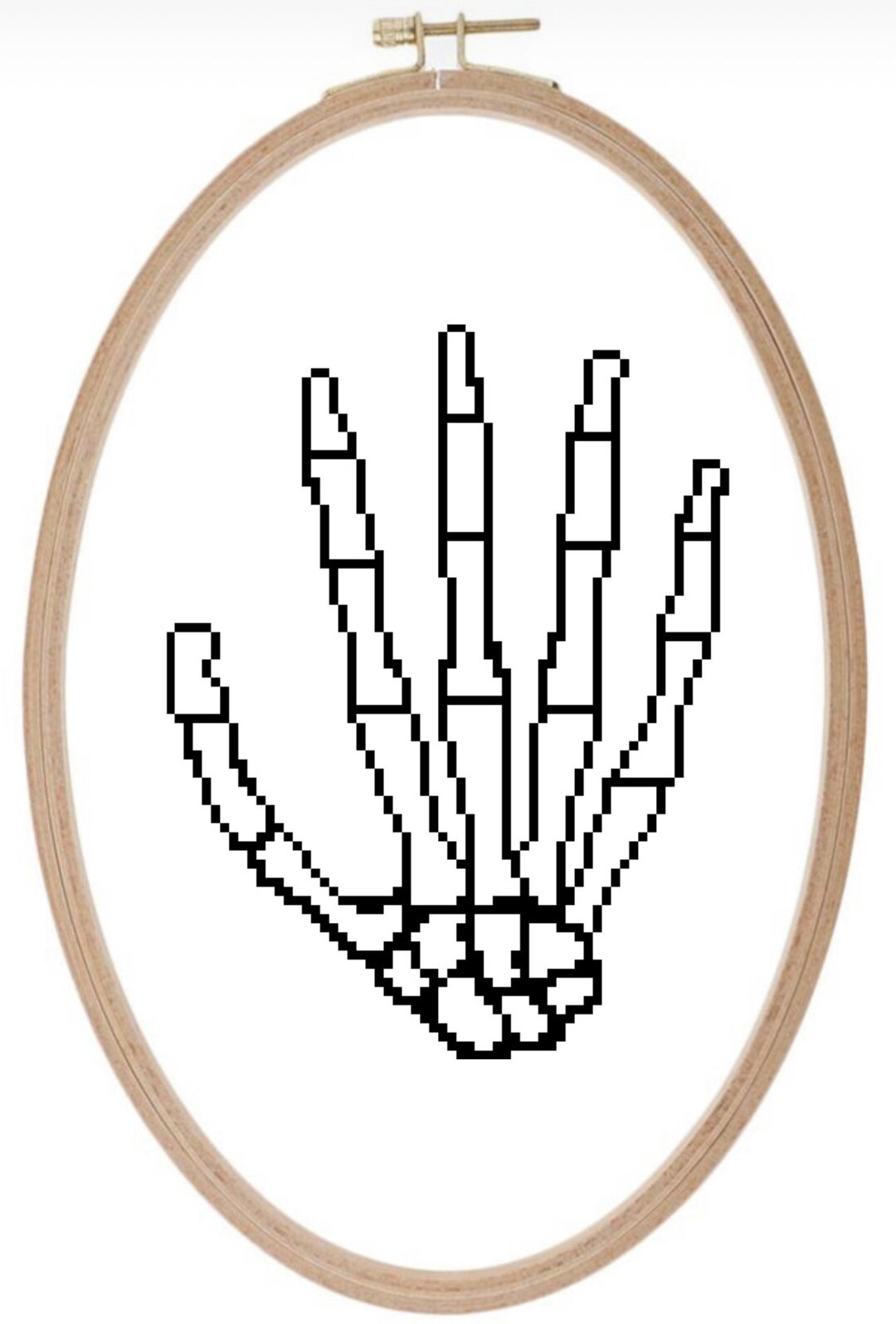 Skeleton Hand Cross Stitch Pattern - Etsy