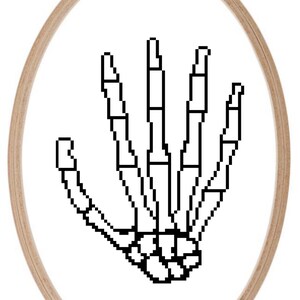 Skeleton Hand Cross Stitch Pattern - Etsy