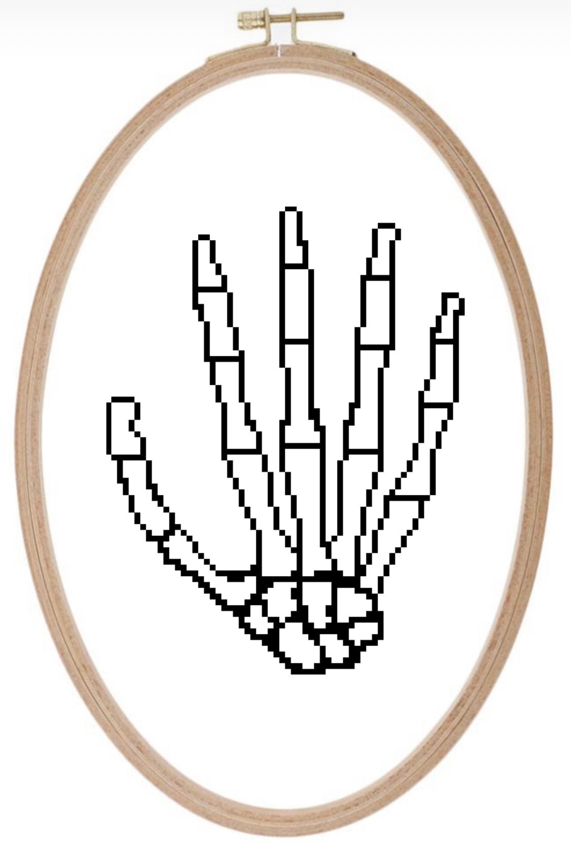 Skeleton Hand Cross Stitch Pattern - Etsy