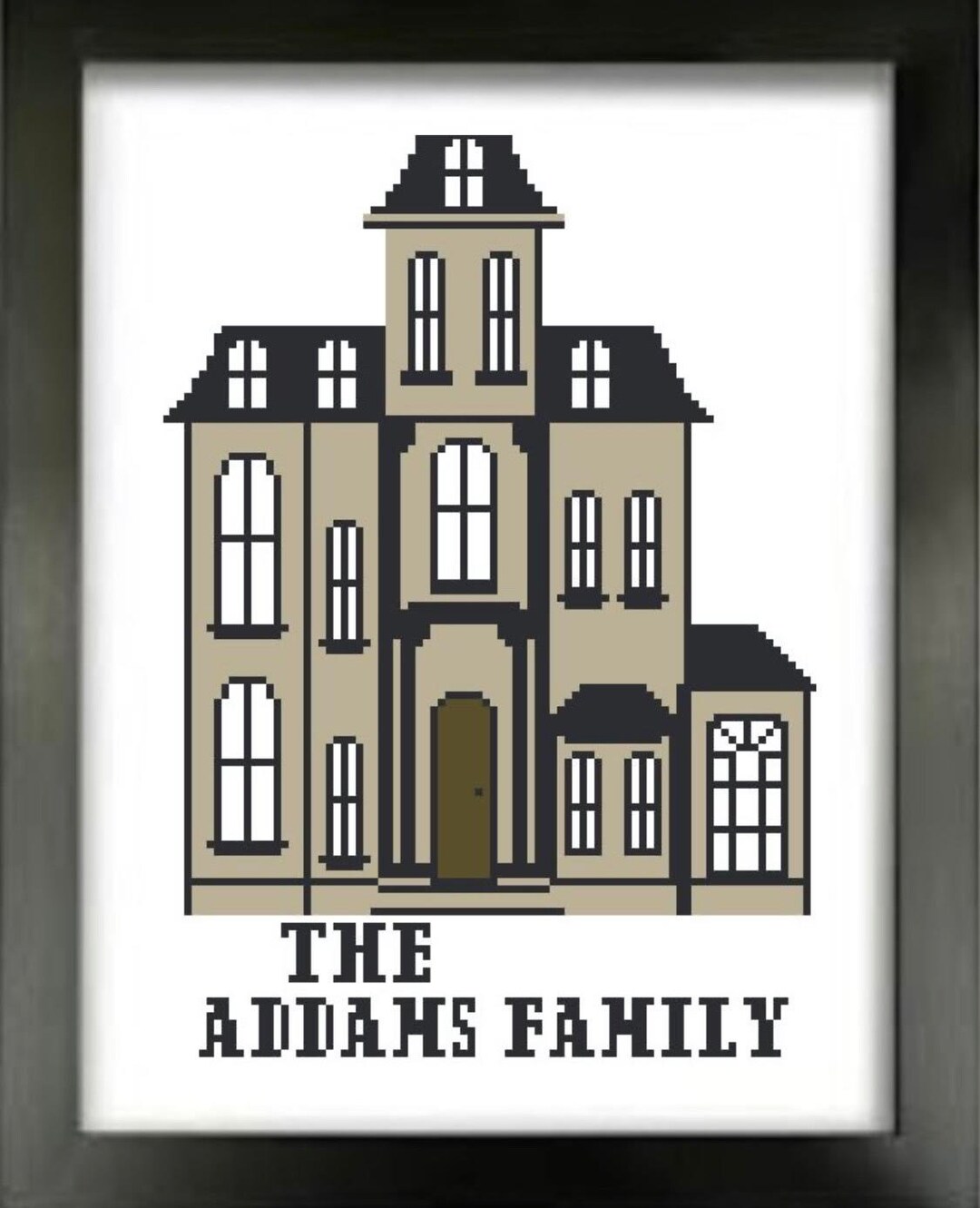 The Addams Family Mansion Cross Stitch Pattern PDF - Etsy