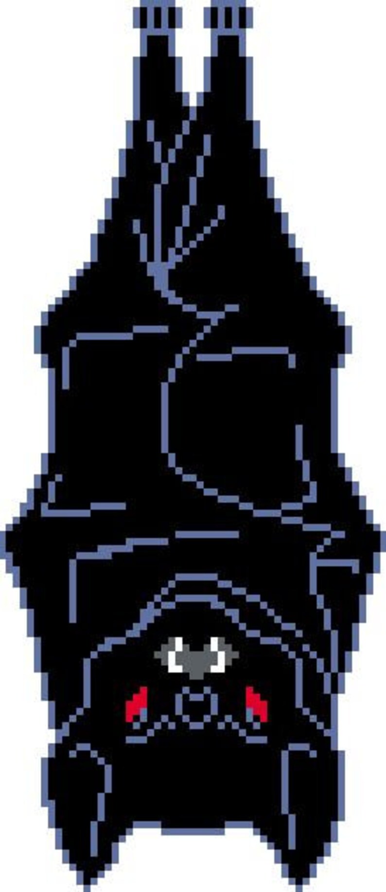 Hanging Bat Cross Stitch Pattern PDF - Etsy
