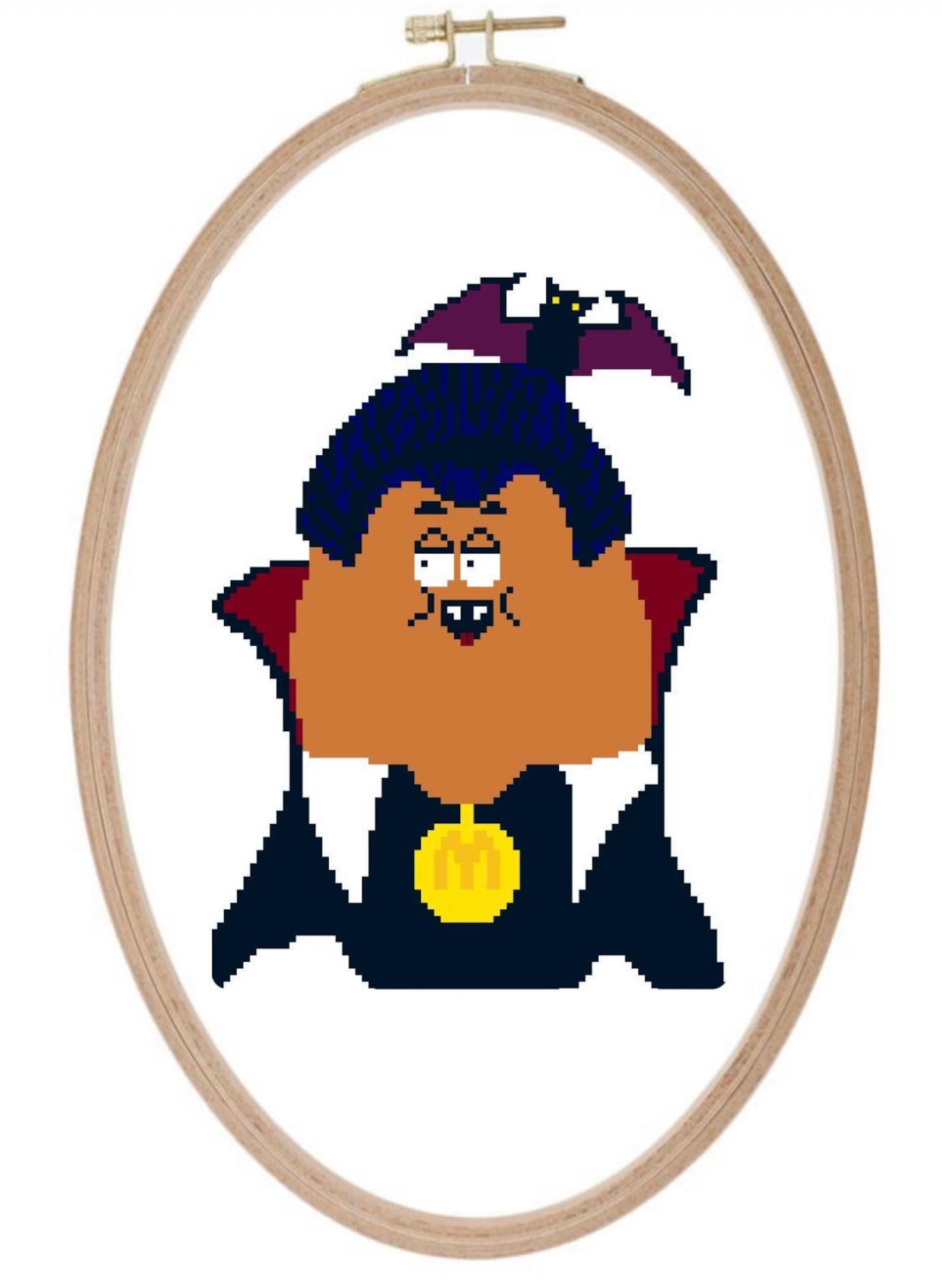 Mcnugget Halloween Vampire Cross Stitch Pattern - Etsy