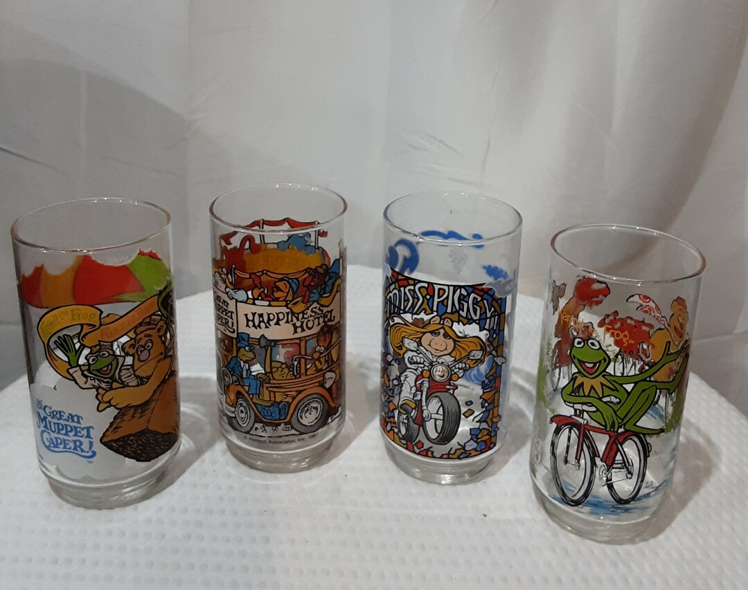 Set of 4 the Great Muppet Caper 1981 Mcdonald's Glasses - Etsy
