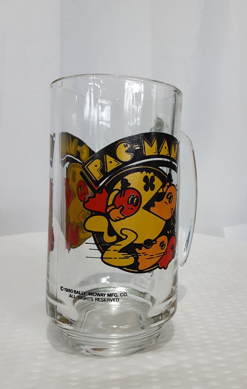 1980 PAC-MAN Collectible Glass/ Beer Stein - Etsy