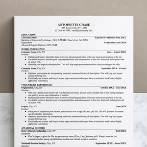 Teacher Resume Template for Word, Google Docs, Teacher Resume and Cover ...