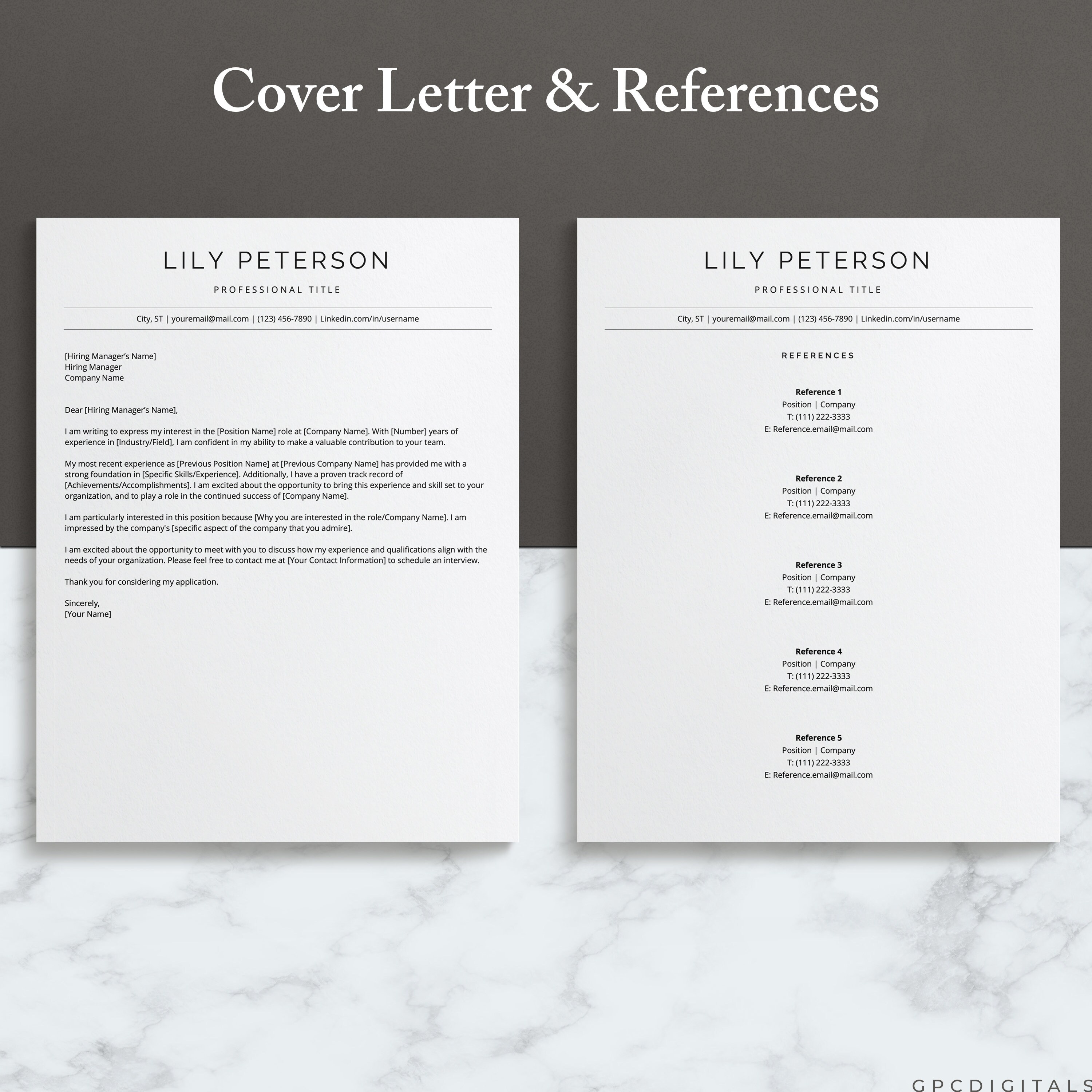 ATS Resume Template for Word Google Docs Apple Pages - Etsy
