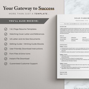 ATS Friendly Resume Template for Word, Google Docs, Pages Resume 2023 ...