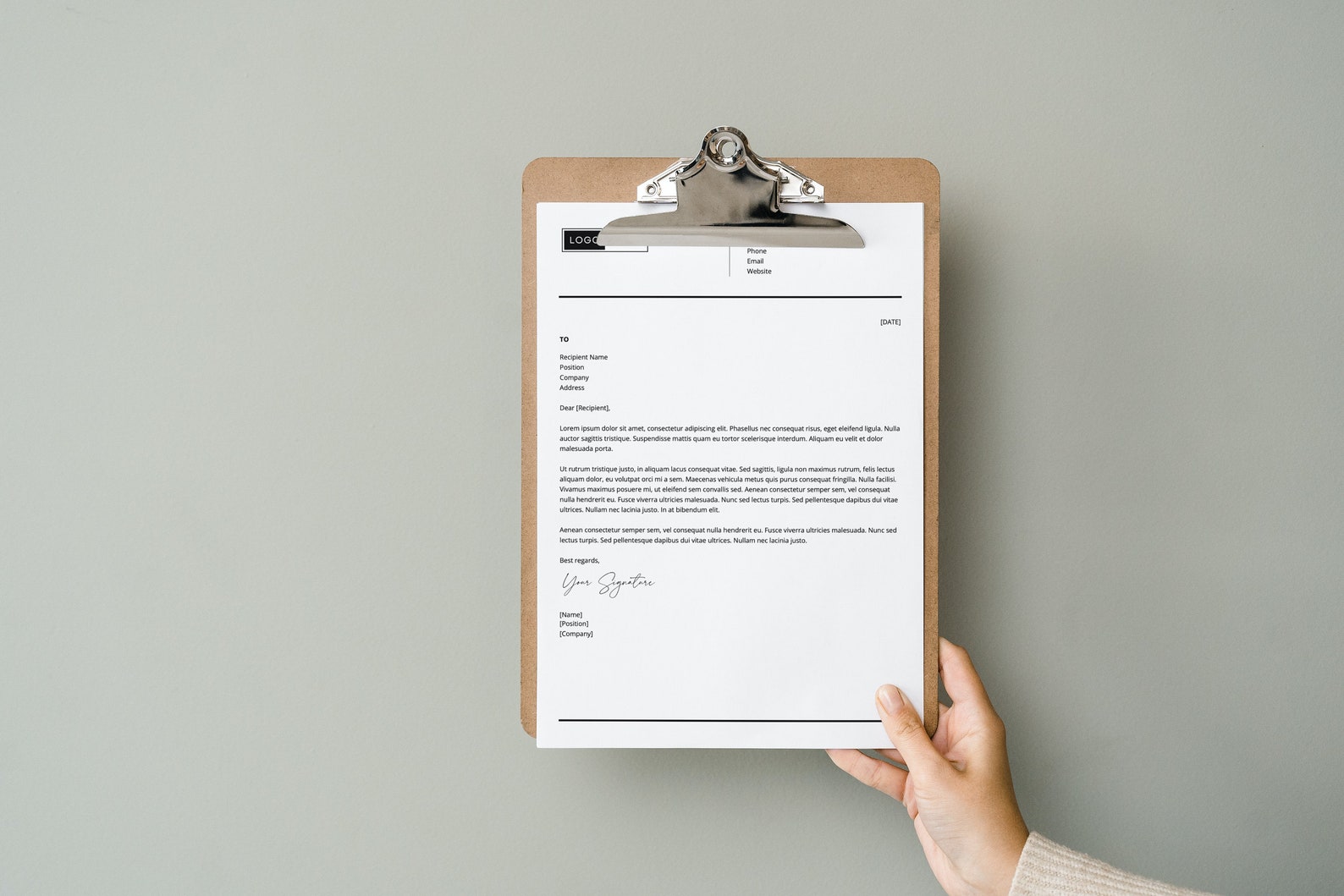 Letterhead Template, Business Letterhead, Letterhead Design, Letterhead ...