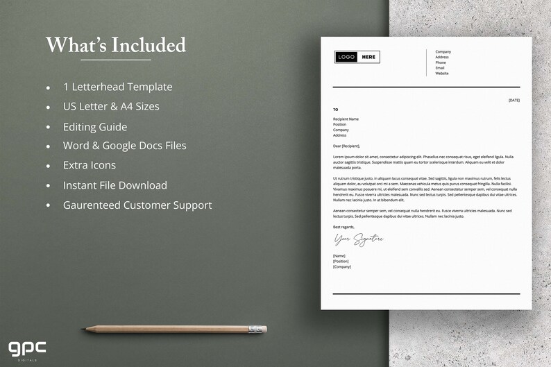 Letterhead Template, Business Letterhead, Letterhead Design, Letterhead ...
