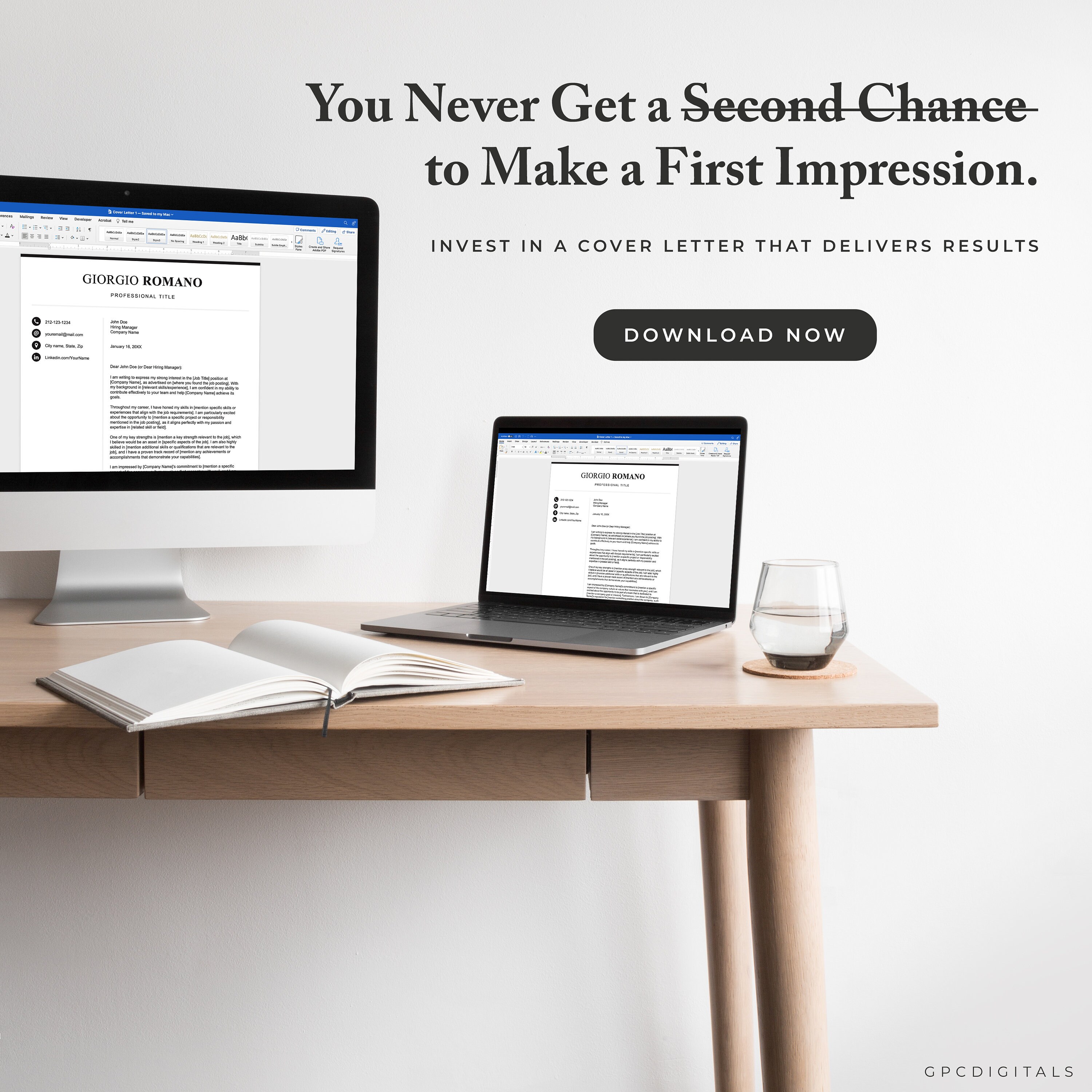 Professional Cover Letter Templates | Editable Resume Cover Letter ...