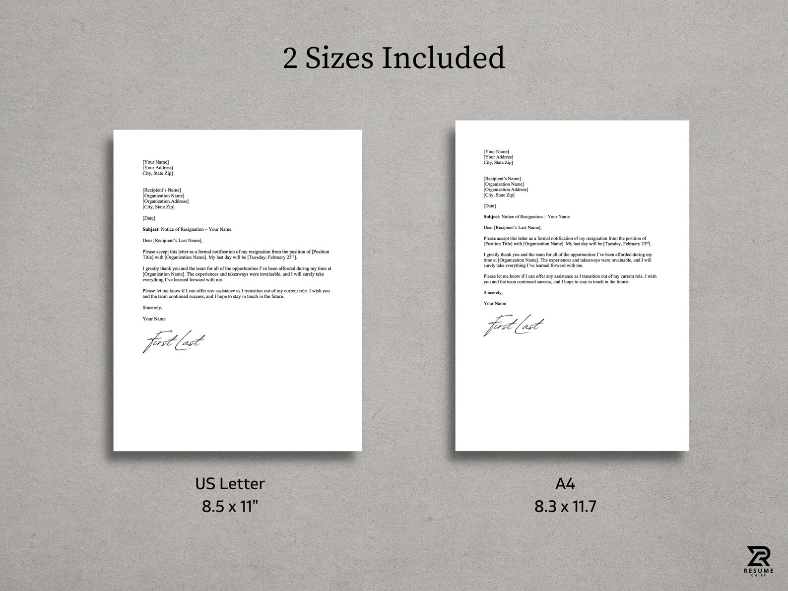 Resignation Letter Resignation Template Notice Letter - Etsy