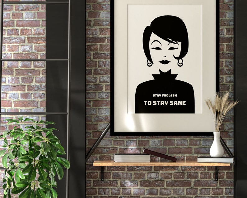 Black and White Motivational Poster | Digital Download Art | Modern ...