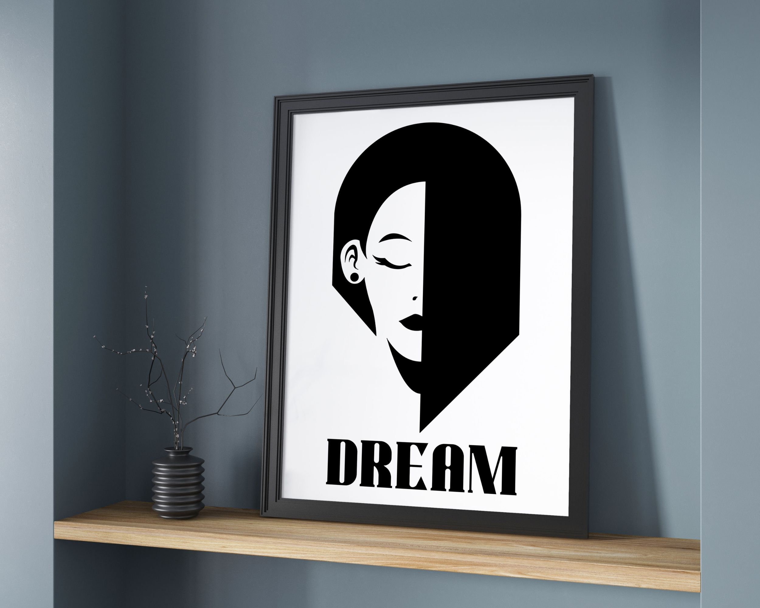 Black and White Motivational Poster | Digital Download Art | Modern ...