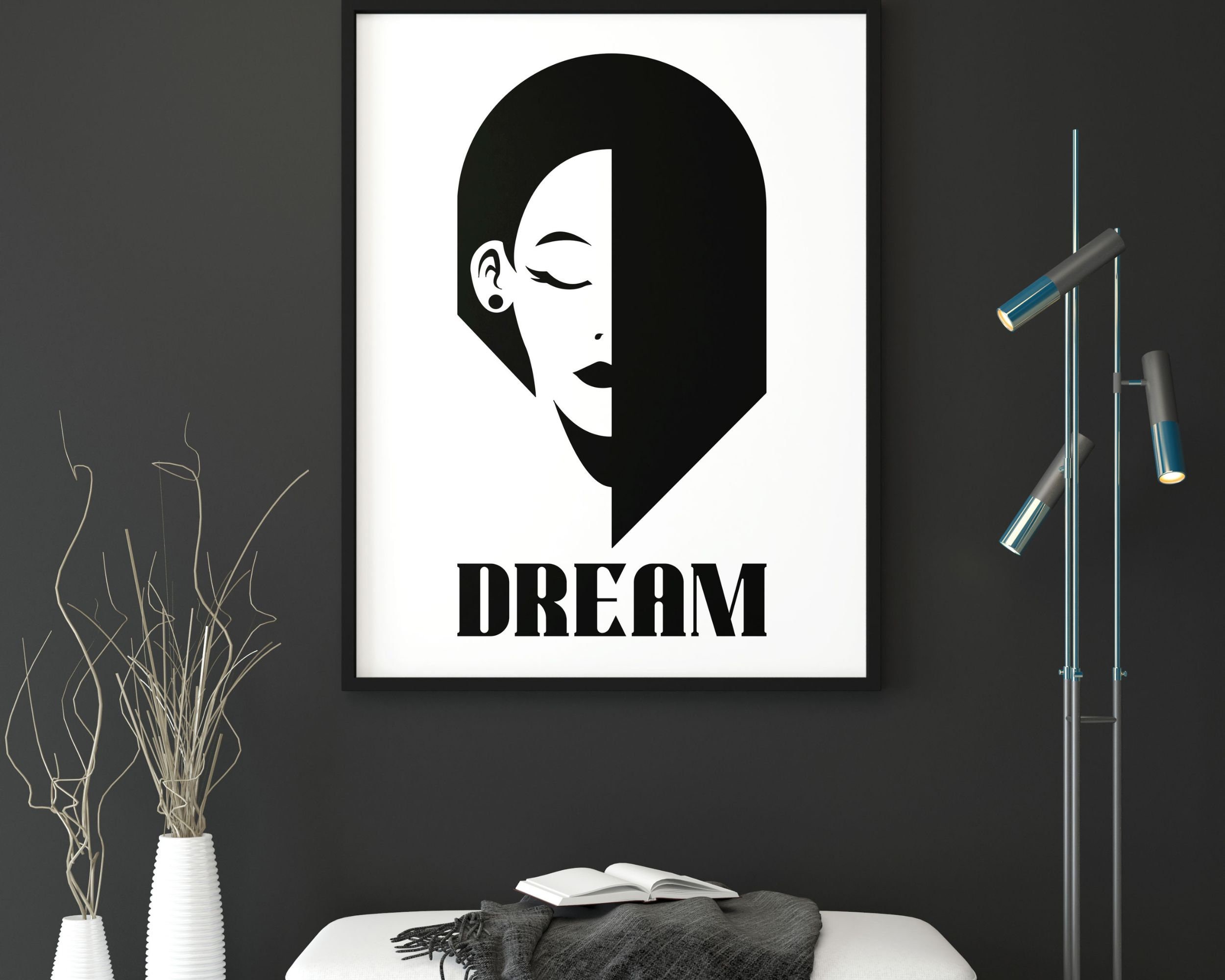 Black and White Motivational Poster | Digital Download Art | Modern ...