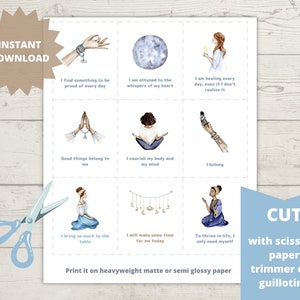 Printable Boho Affirmation Cards | Positive Inspiration Cards for ...