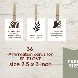 Printable Boho Affirmation Cards for Self Love Law of - Etsy
