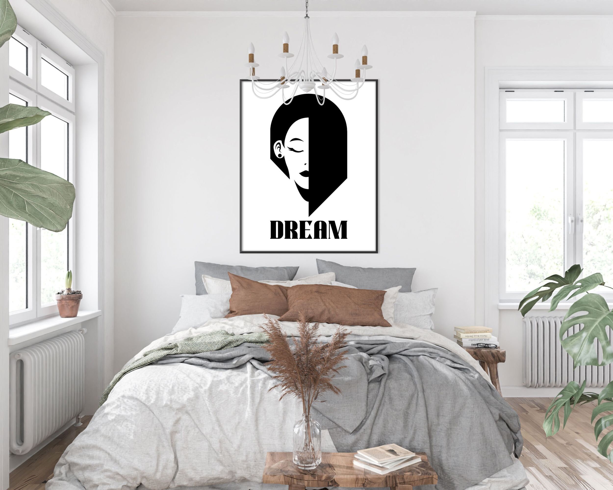 Black and White Motivational Poster | Digital Download Art | Modern ...