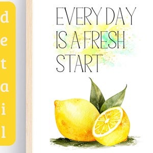 Printable Lemon Watercolor Wall Art Print | Yellow Lemon Poster Prints ...