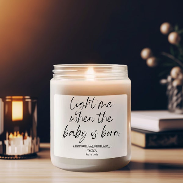 Light When Baby is Born Candles - Etsy