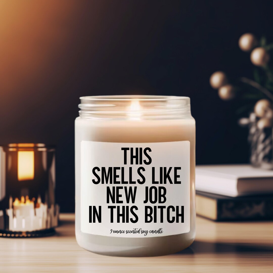 New Job Candle, Congrats New Job Candle, Leaving Job Candle, New Job ...