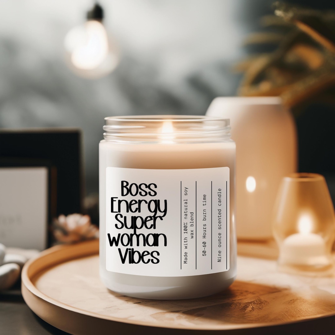 Boss Mentor Superwoman Candle Inspirational Gift for Boss Lady Mentor ...