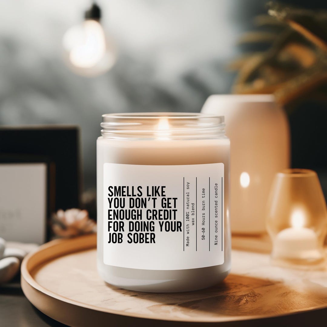 Gift for Boss Soy Candle Boss Day Funny Boss Candle Candle for Boss ...