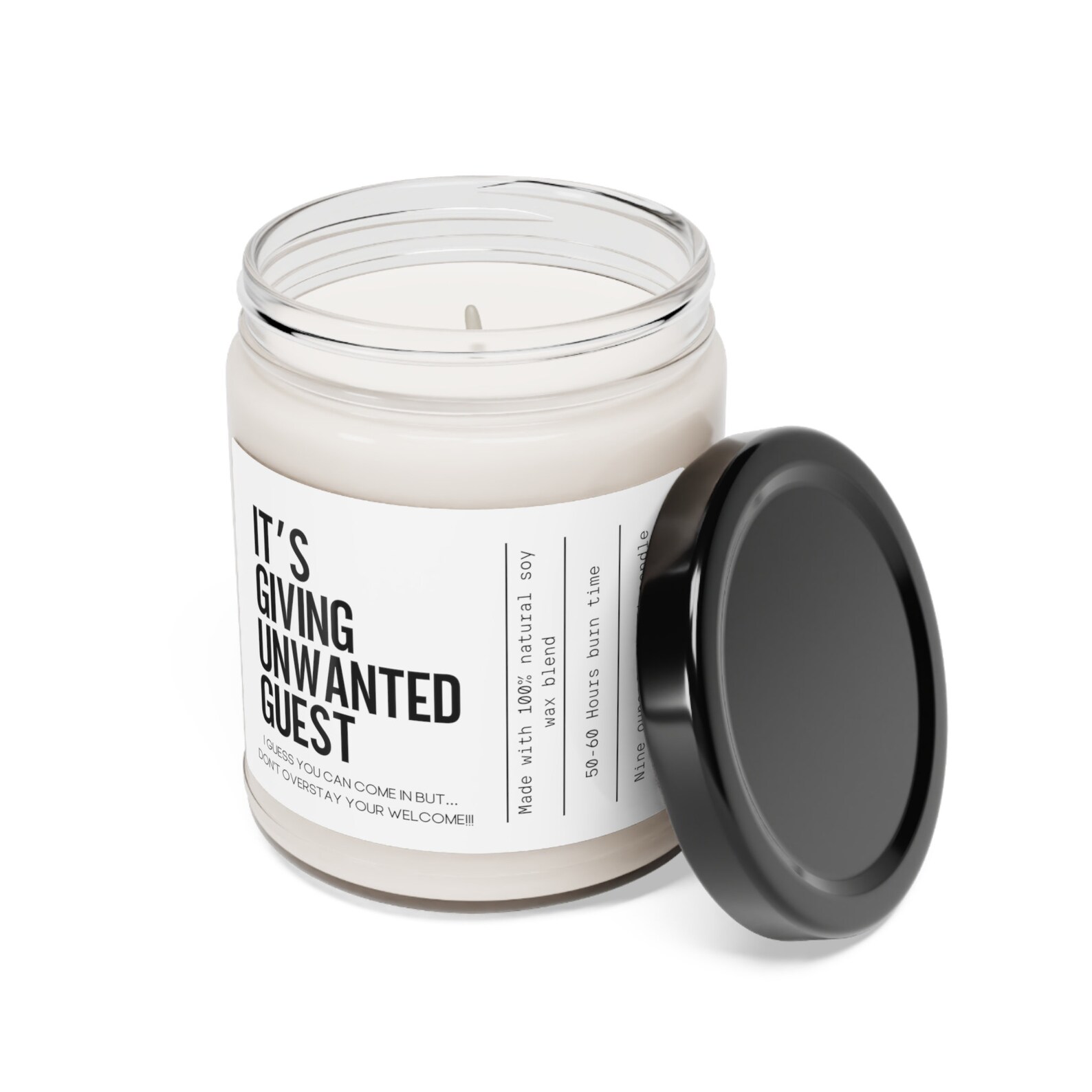 Unwanted Guest, Its Giving Candle, Candle Gift for Guest, Gift for ...