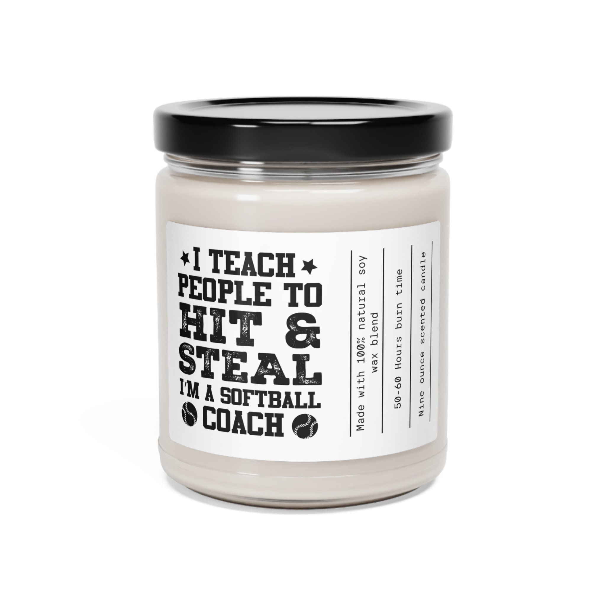 Softball Coach Gift, Softball Coach Candle, Softball Gift Ideas, Unique ...