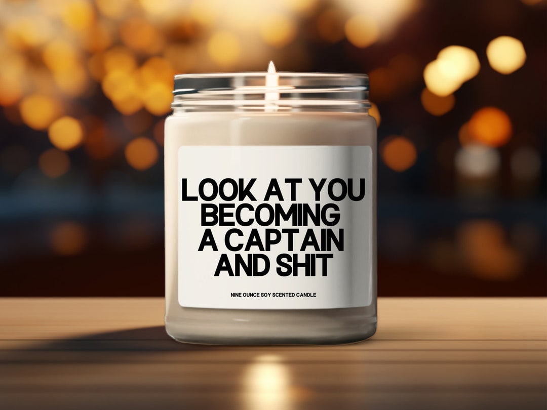 Look at You Becoming a Captain, Look at You Candle, Police Captain Gift ...
