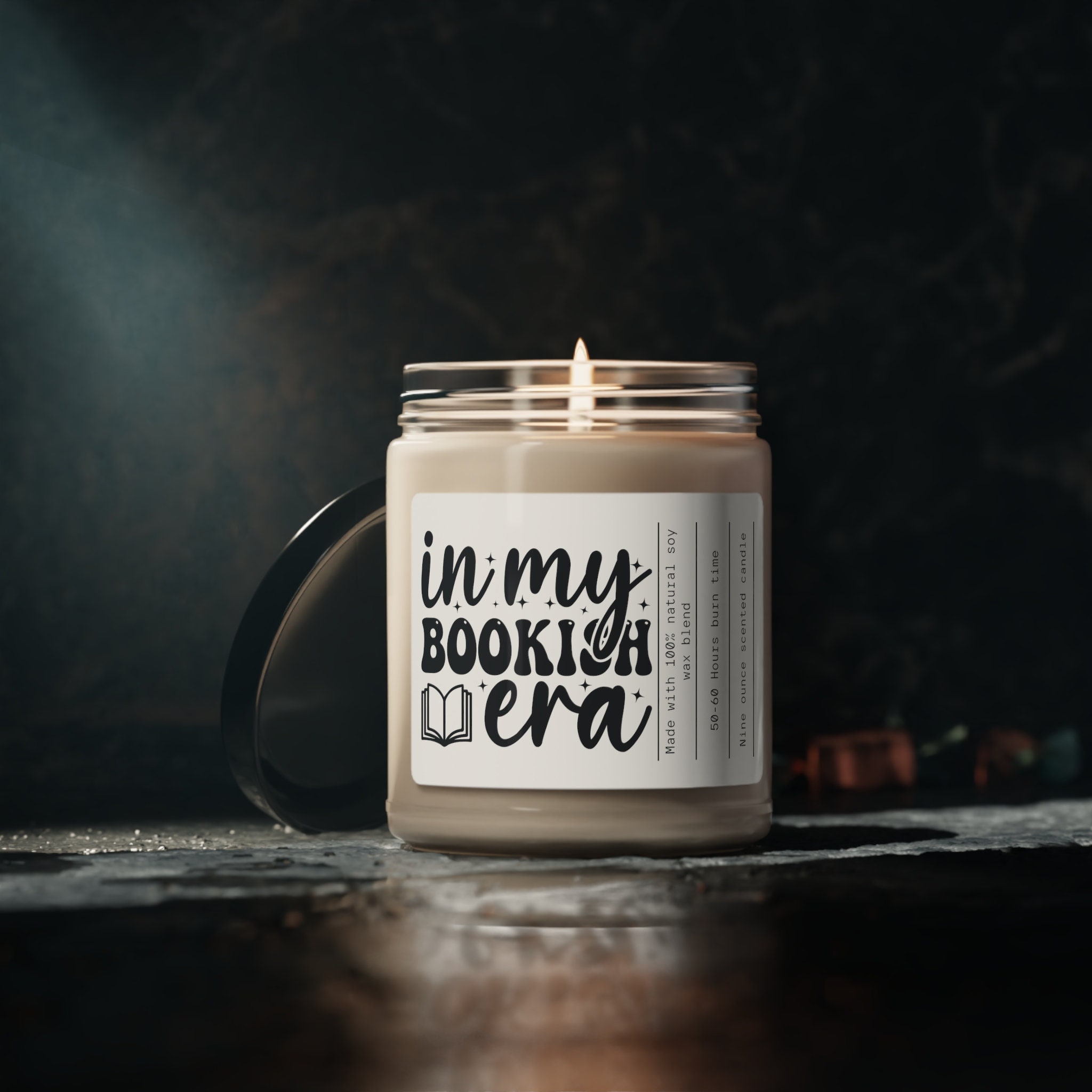 In My Bookish Era, Book Worm Candle, Book Lover Candle, Book Lover Gift ...