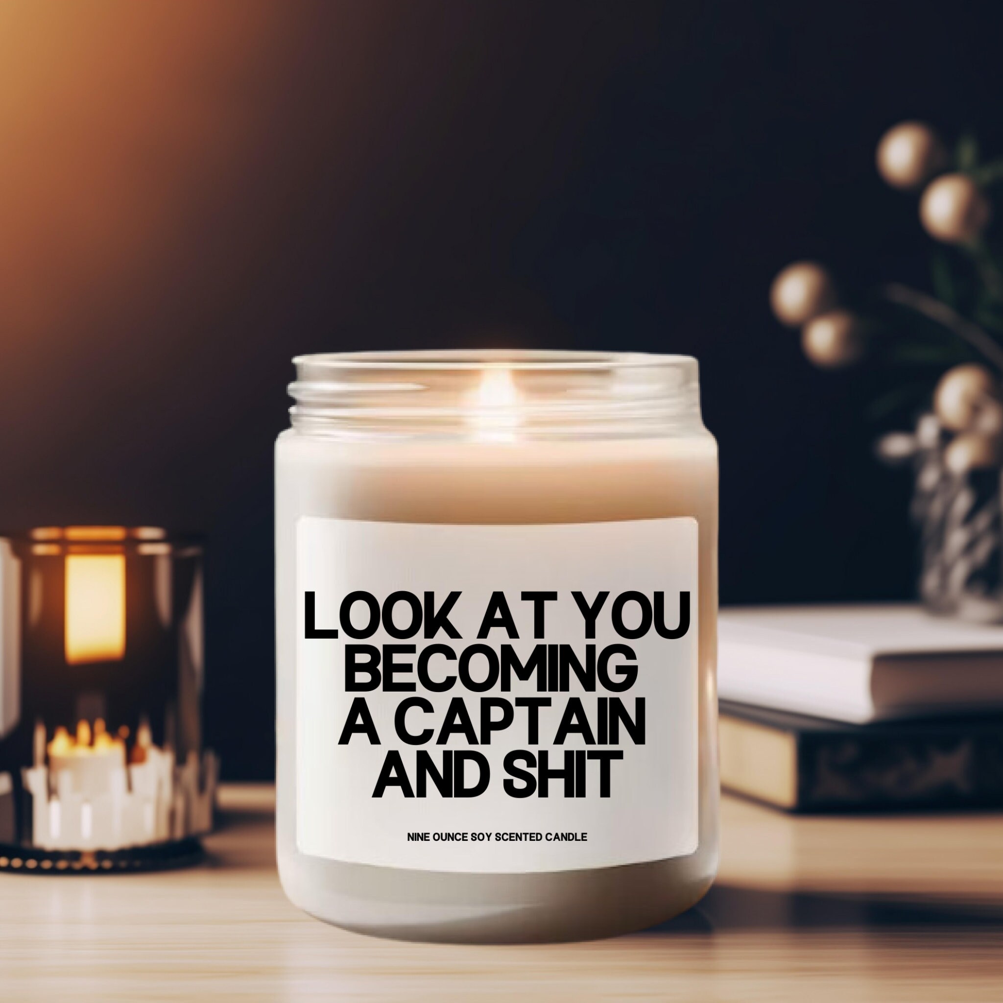 Look at You Becoming a Captain, Look at You Candle, Police Captain Gift ...