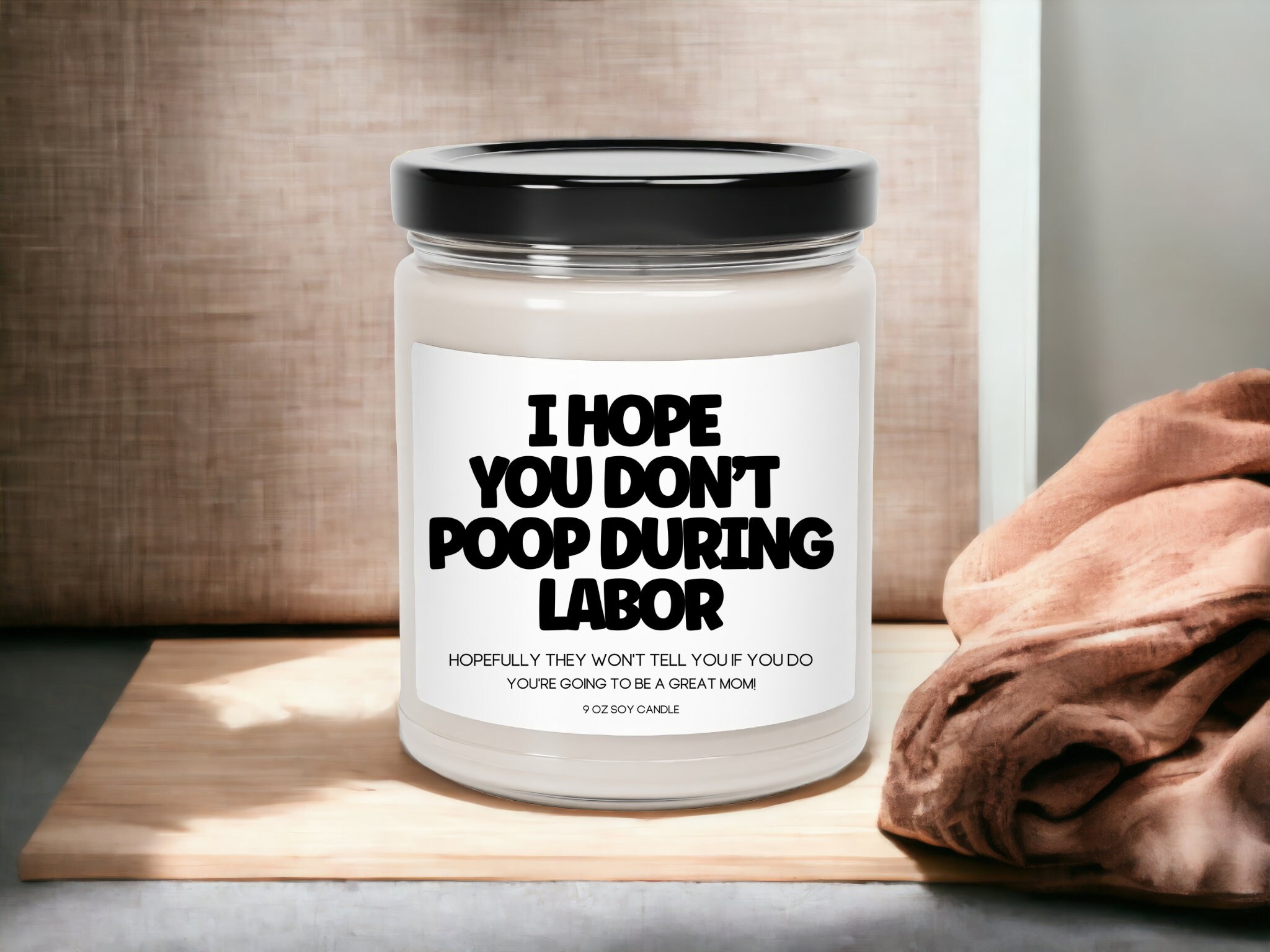 Don't Poop, Poop Candle, Poop Joke, Labor Candle, Funny Pregnancy ...